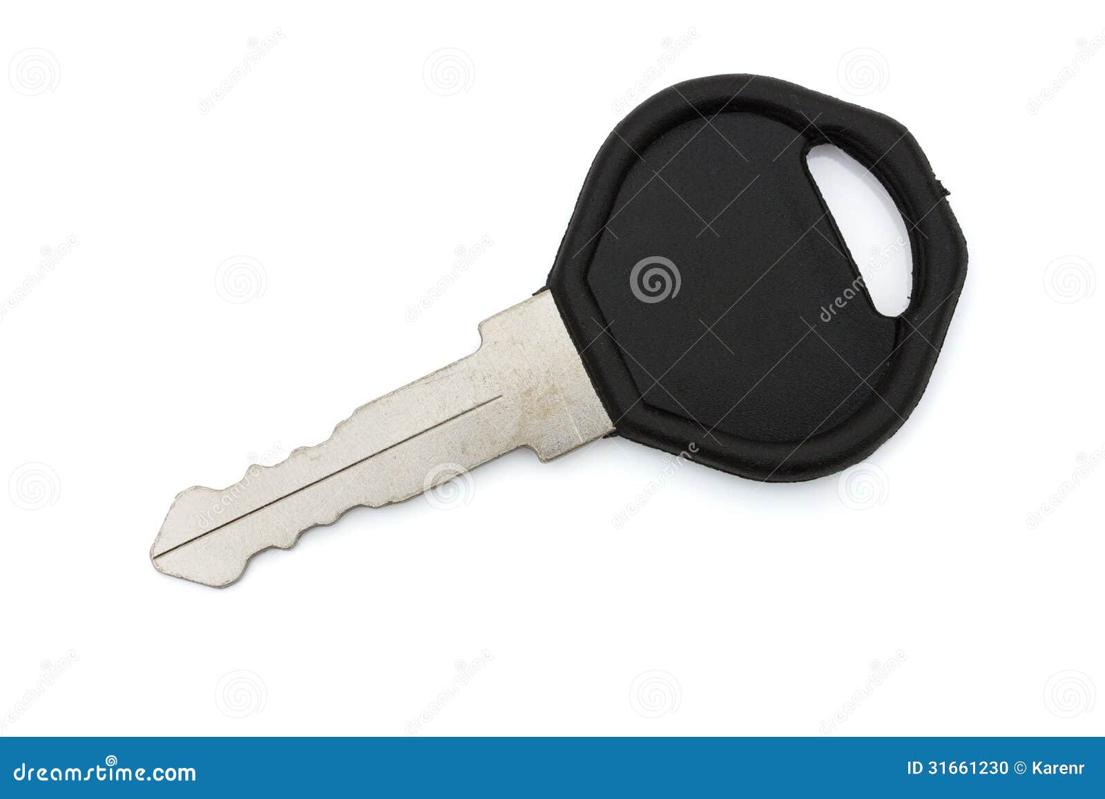 Closeup of a Black Key Isolated on White Stock Photo - Image of grey ...