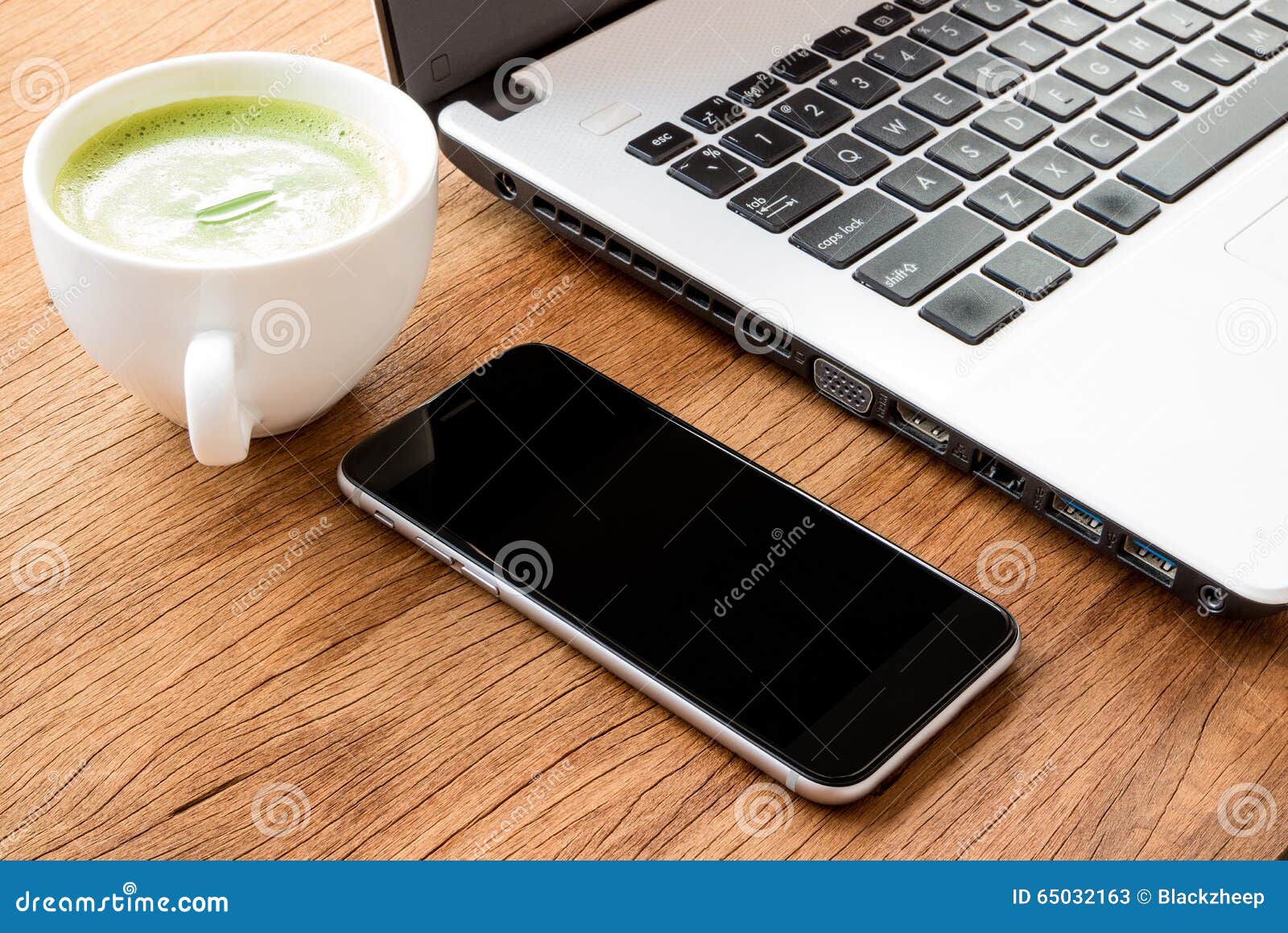 Closeup Black Phone on Desk Stock Image - Image of close, phone: 65032163