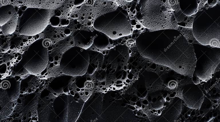 Closeup of Black Polystyrene Foam Showcasing Its Unique Texture and ...