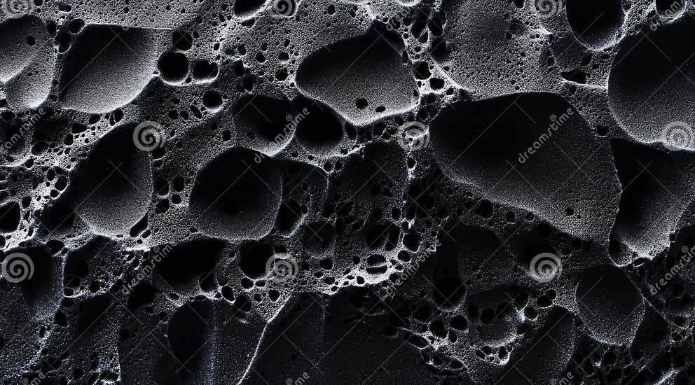 Closeup of Black Polystyrene Foam Showcasing Its Unique Texture and ...