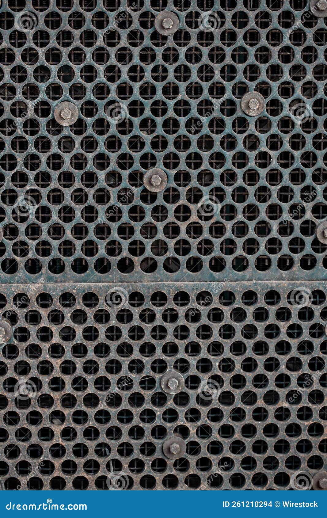 Closeup of a Black Rusty Metal Mesh Pattern Stock Photo - Image of ...