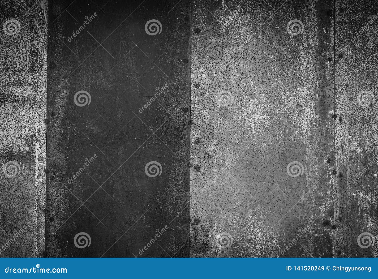 Closeup of Black and White Metal Rust Grunge Background Texture. Rusted ...