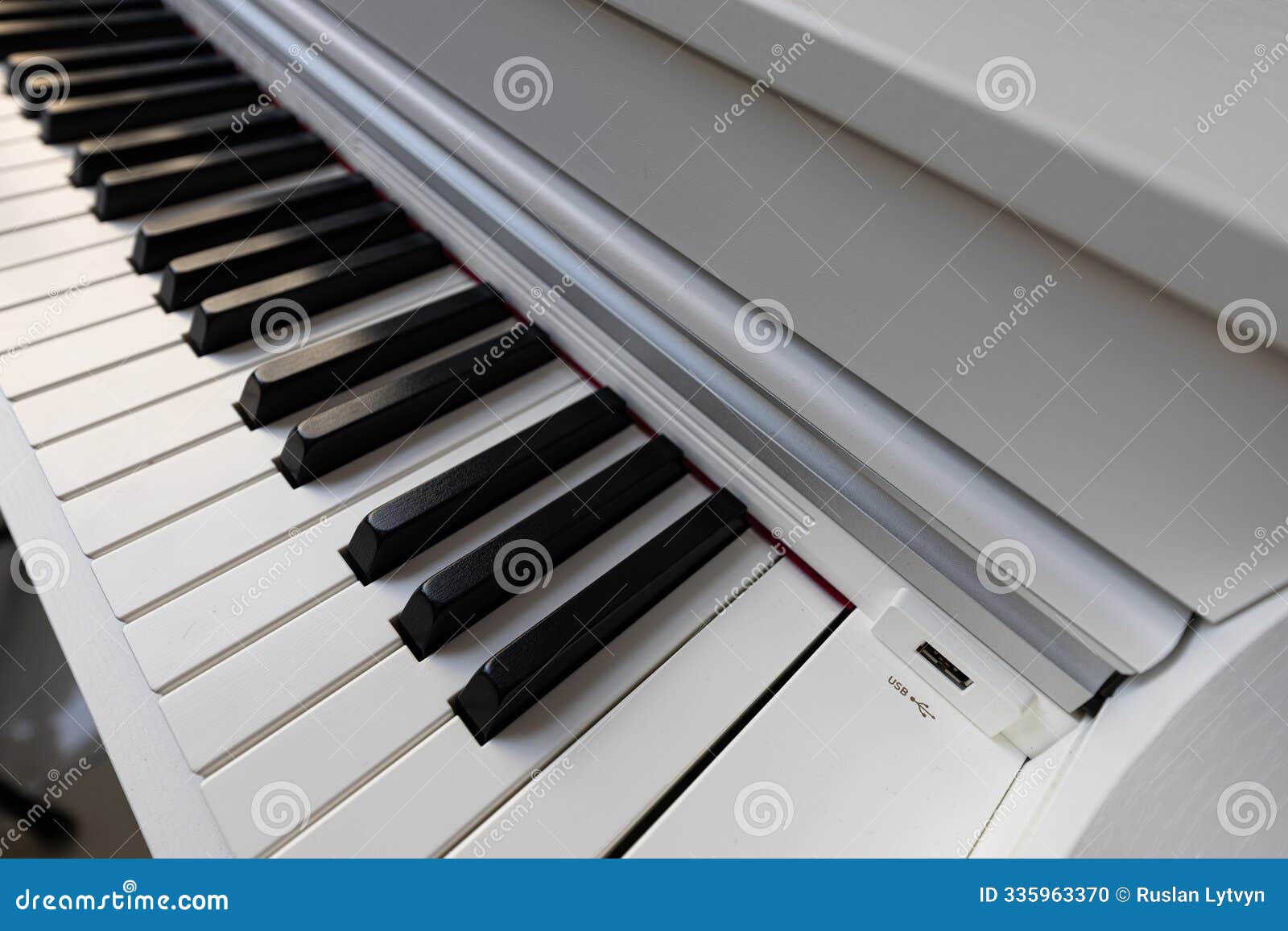 Closeup of Black and White Piano Keyboard Stock Photo - Image of analog ...