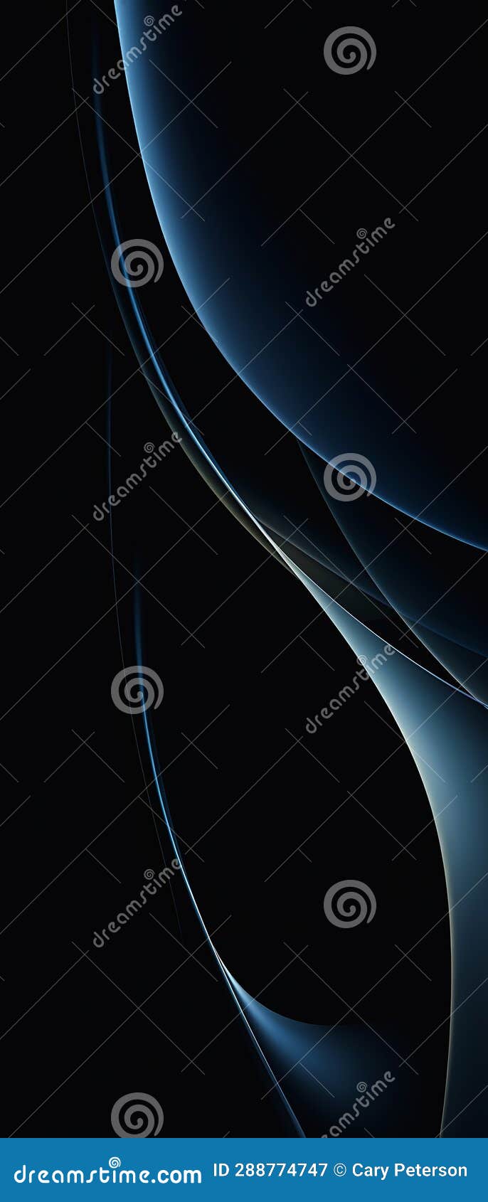 Closeup of a Blue, Cascading, Sleek, and Sharpened Desktop Scree Stock ...