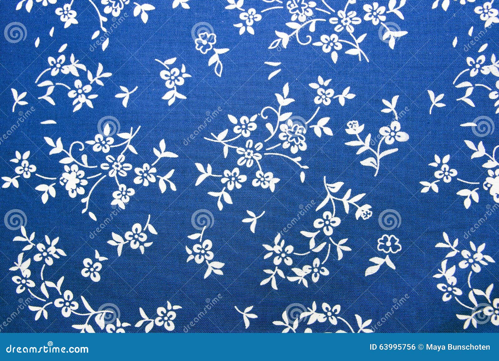 Closeup of Blue Cotton Fabric Stock Photo - Image of cotton, macro ...