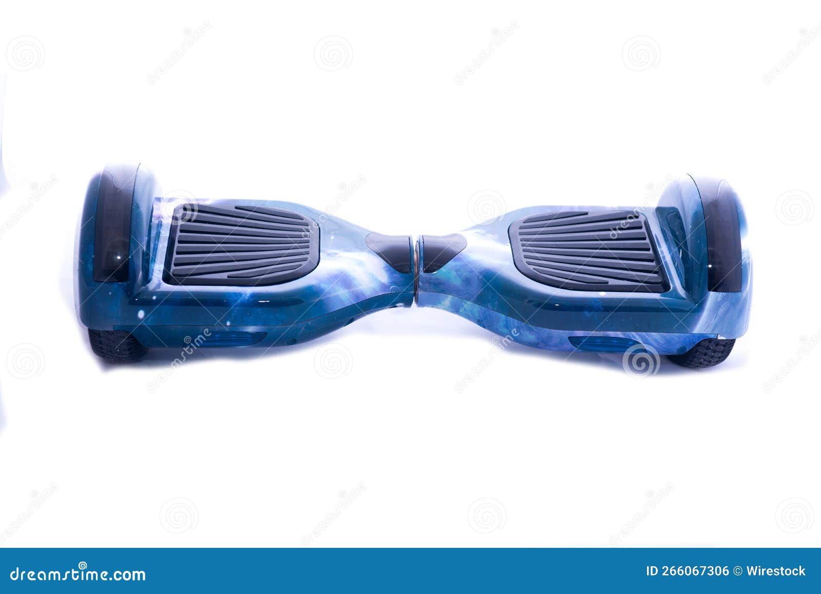 Closeup of a Blue Hoverboard Isolated on a White Background Stock Photo ...