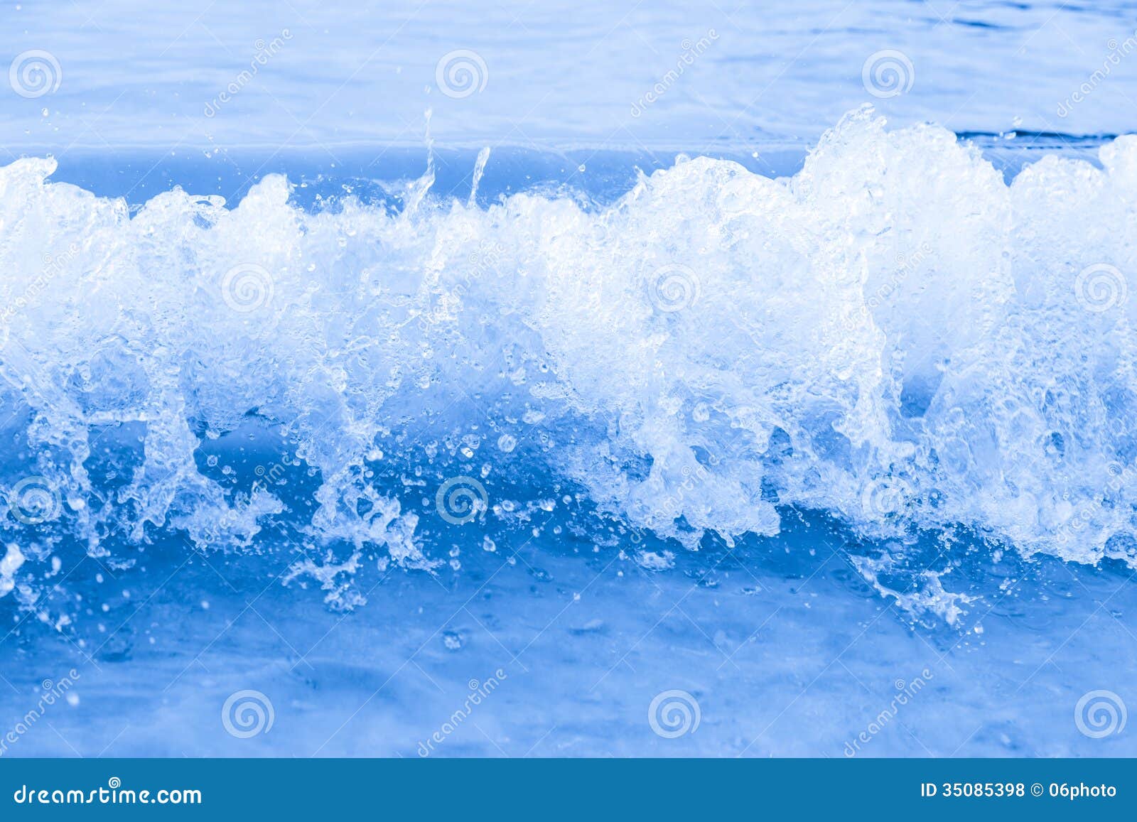 Closeup of blue sea waves stock photo. Image of sealife - 35085398