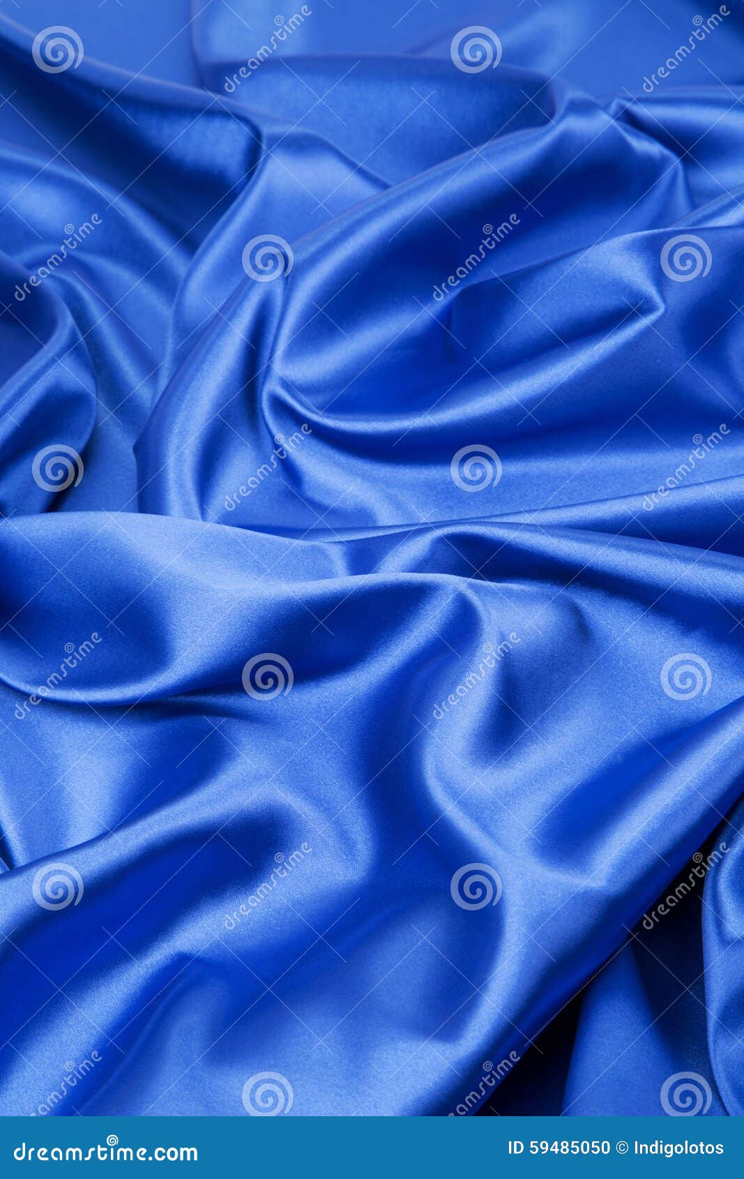 Closeup of Blue Silk Cloth. Stock Photo - Image of depth, drapery: 59485050