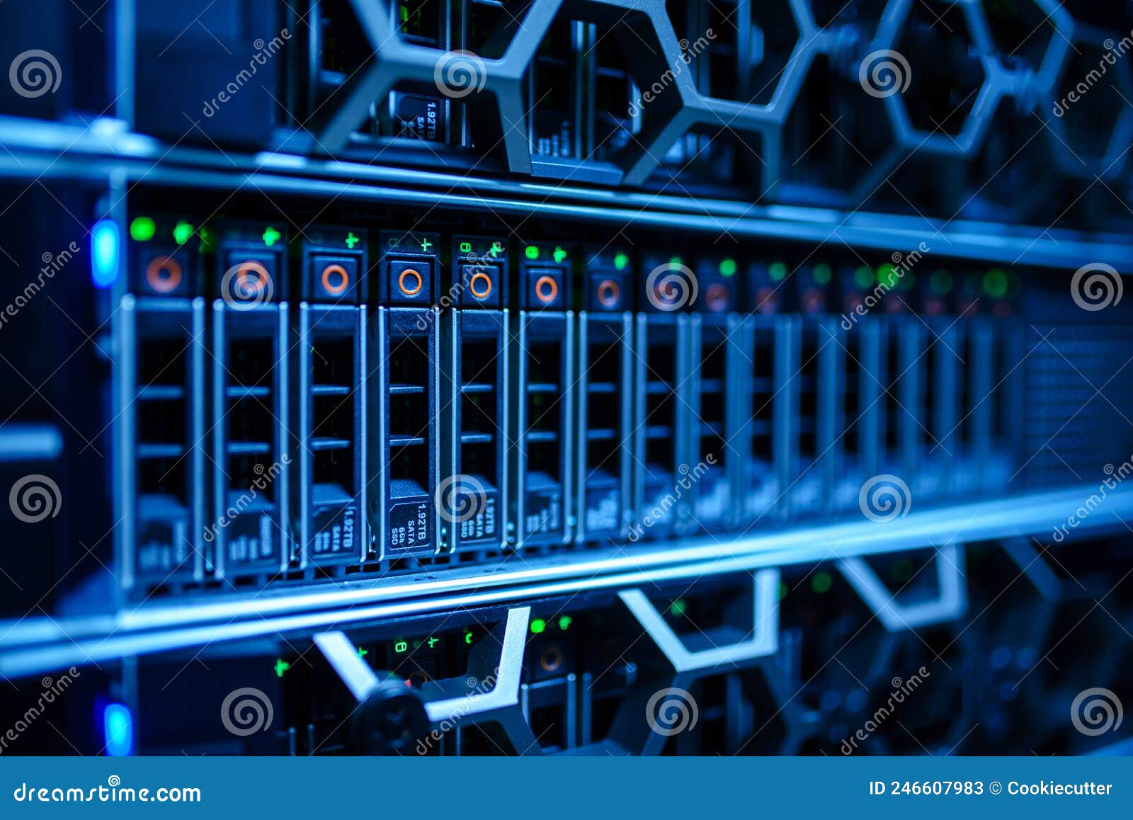 Modern Computer Network Server Stock Image - Image of service ...