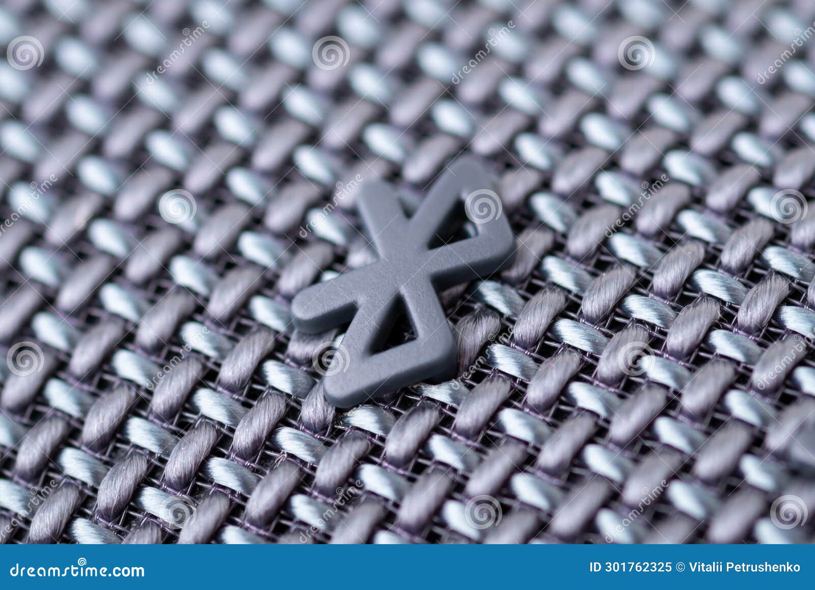 Closeup of Bluetooth Symbol on Speaker Stock Image - Image of start ...