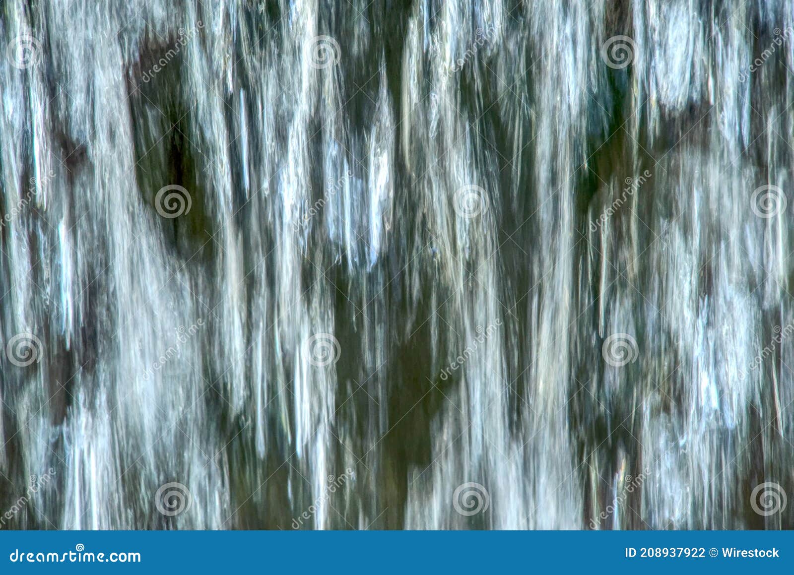 Blurry Waterfall With The Fallen Tree Royalty-Free Stock Photography ...