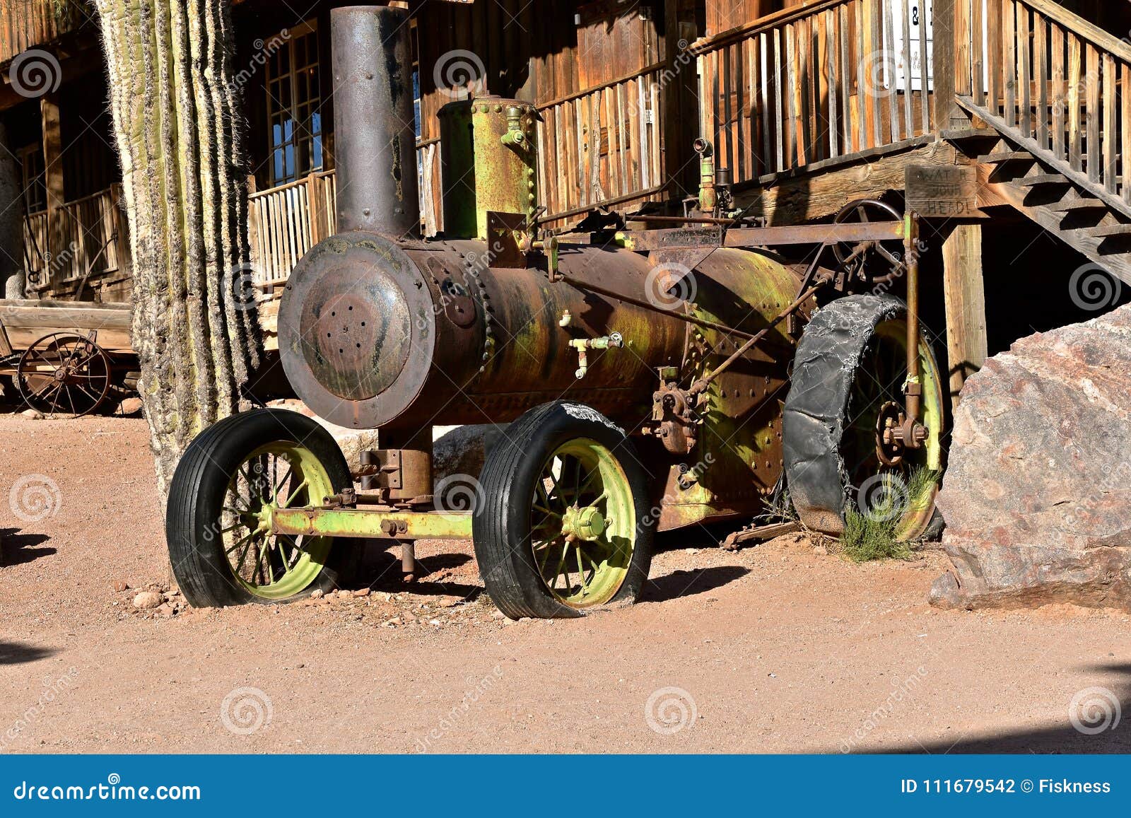 Closeup of the Boiler and Steam Stack of a Very Old Steam Engine ...