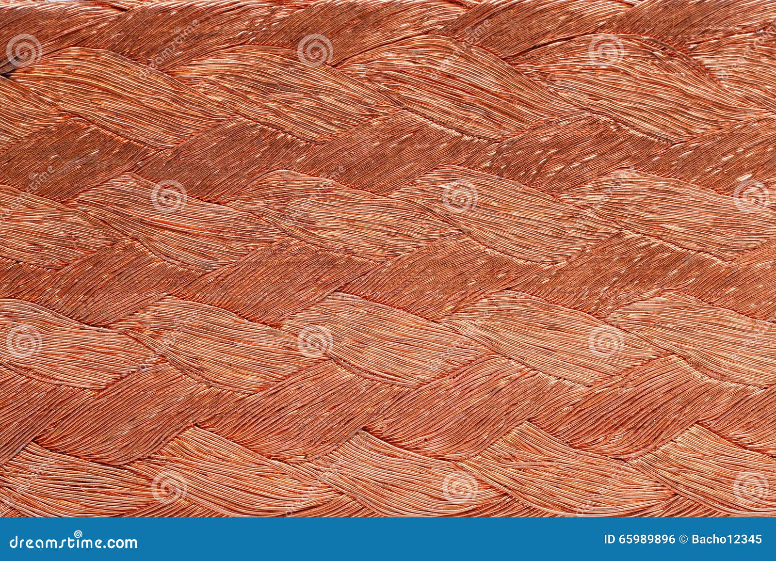 Closeup of Braided Copper Wire for Background Usage Stock Photo - Image ...