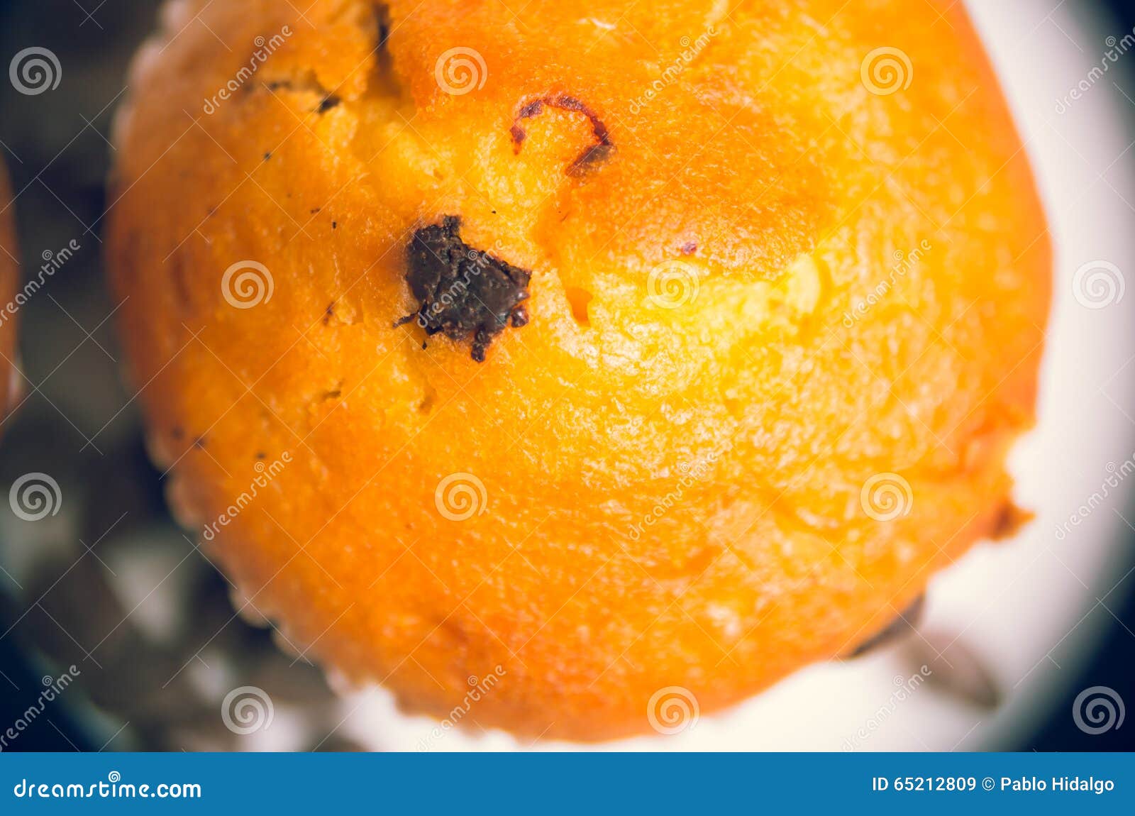 Closeup Breakfast Muffin As Seen from Above Stock Image - Image of ...
