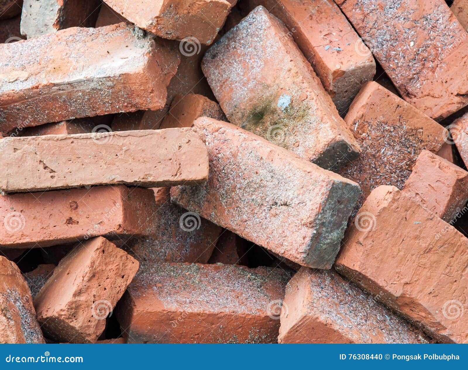 Closeup of brick stack stock photo. Image of object, closeup - 76308440