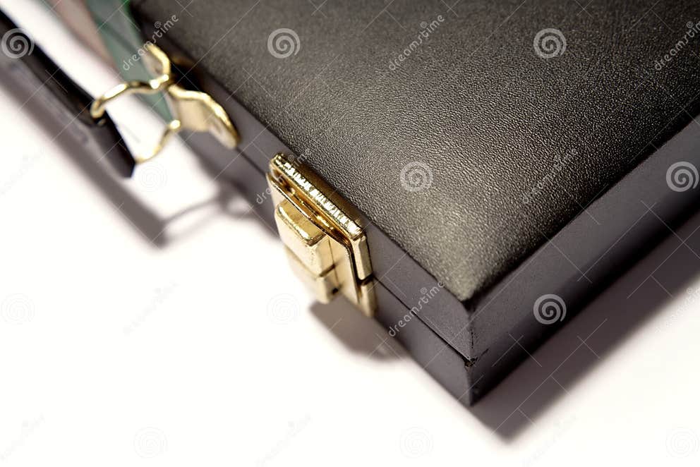 Closeup of a briefcase stock image. Image of shadow, stem - 6761433