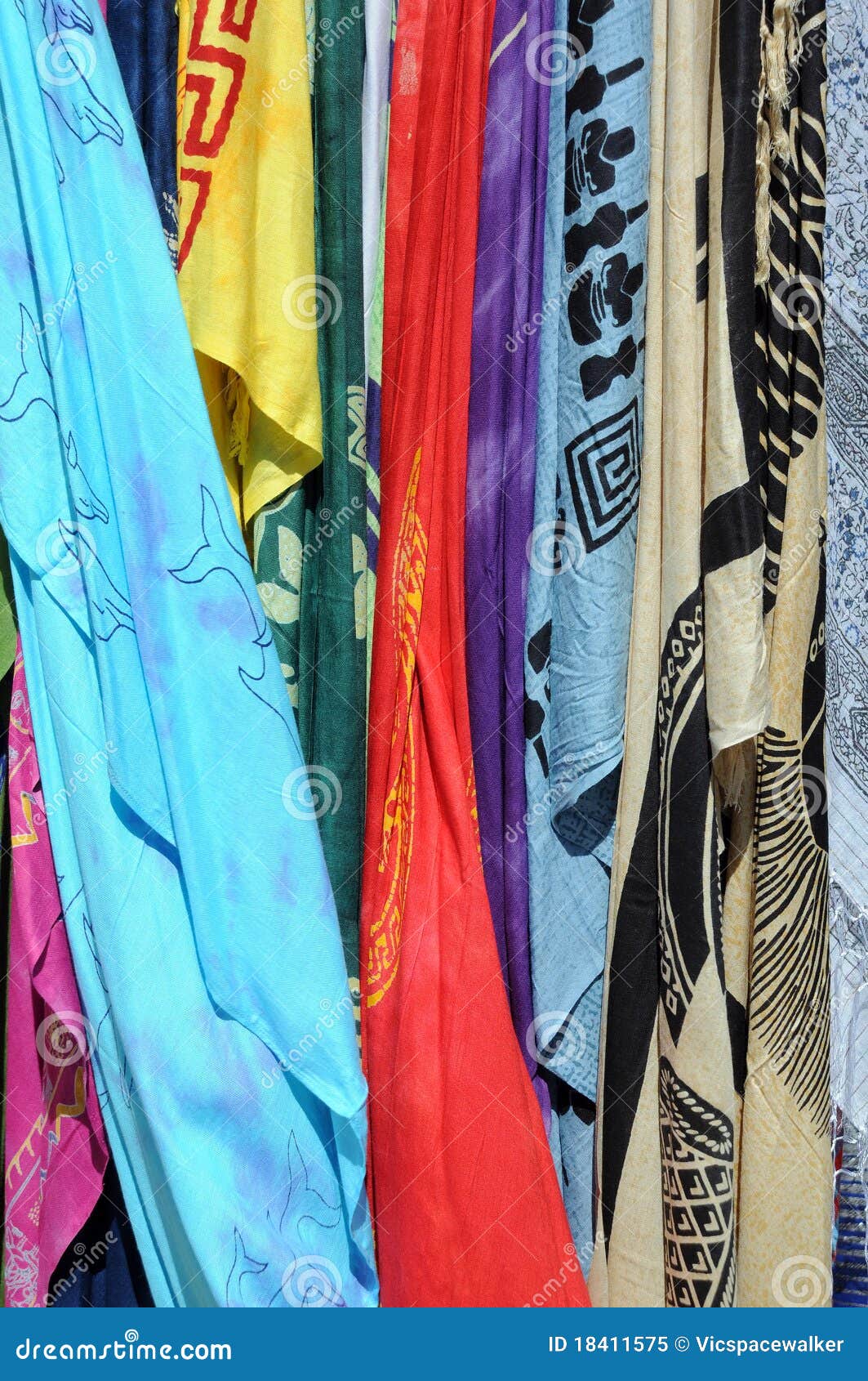 Closeup Bright Shawls stock image. Image of store, drapery - 18411575
