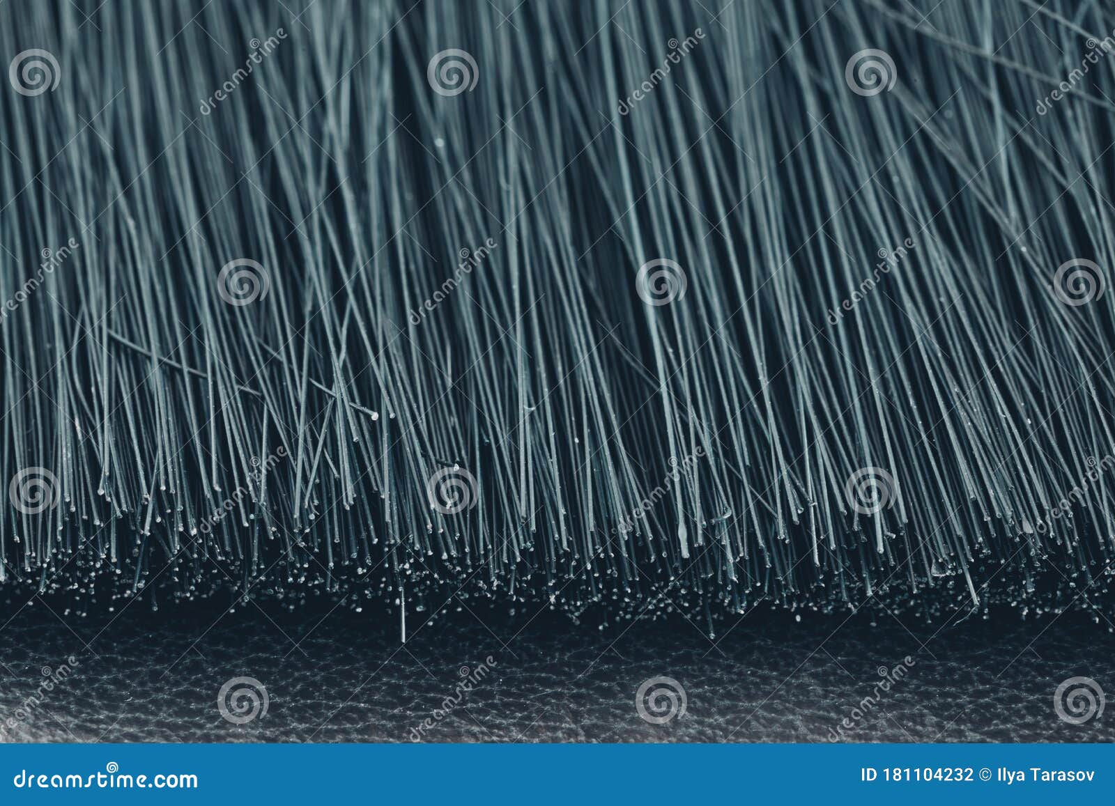 A Closeup of a Bristle Brush. the Texture of Thin Plastic Rods. Graphic ...
