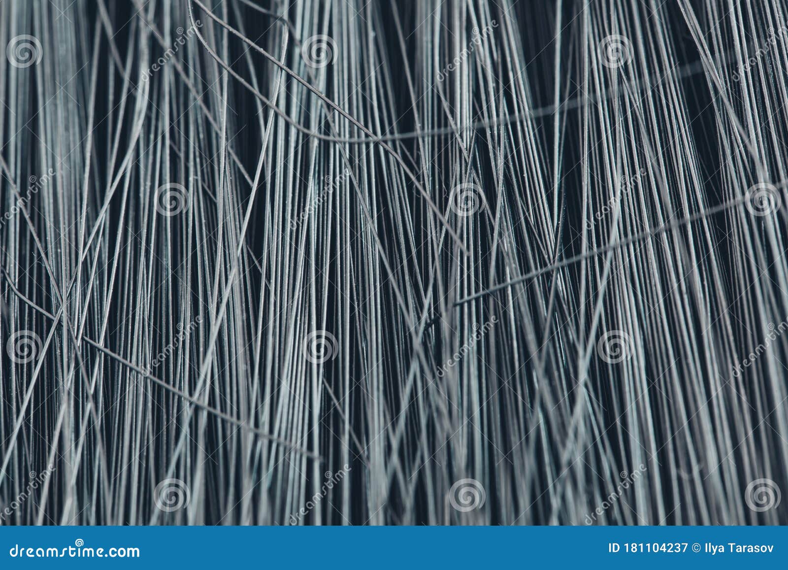 A Closeup of a Bristle Brush. the Texture of Thin Plastic Rods. Graphic ...