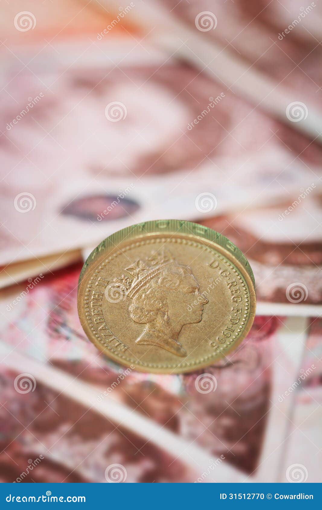 Closeup of a British Pound Coin Editorial Image - Image of quid ...