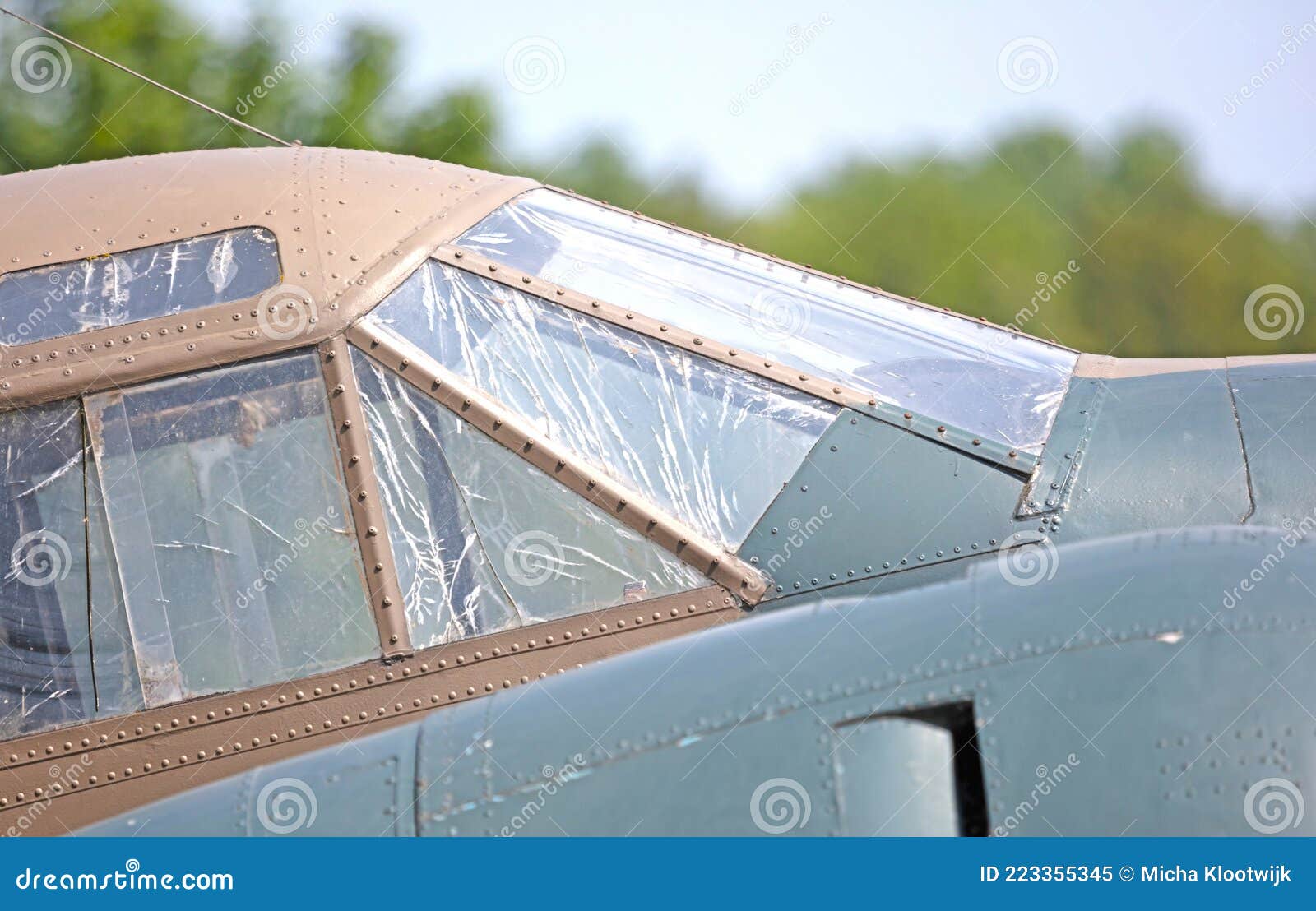 Broken Airplane Propellers After A Failed Landing In A Workshop, The ...