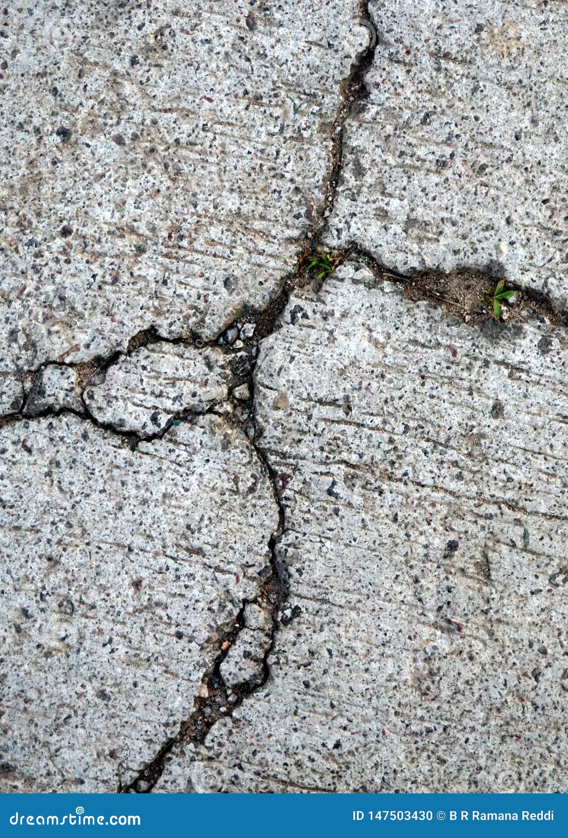 Closeup of Broken or Damaged Cement Floor Stock Photo - Image of paint ...