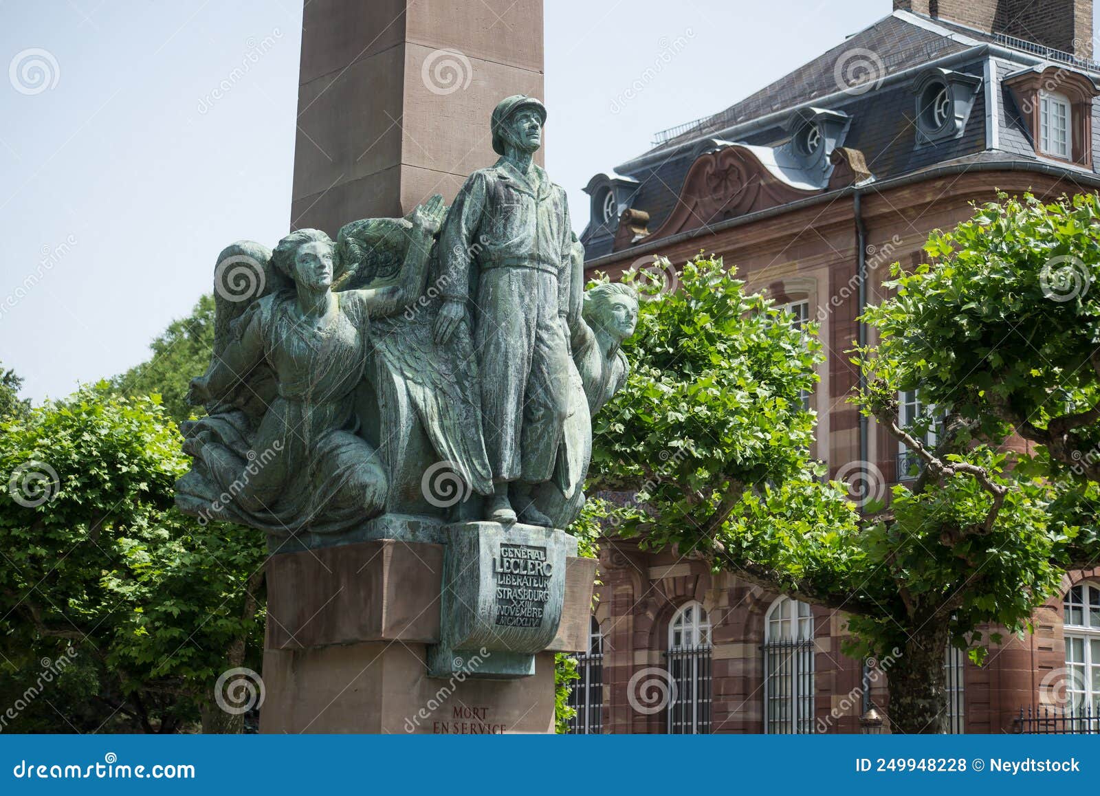 Bronze Statue of the Famous General Leclerc Hero of the Second World ...