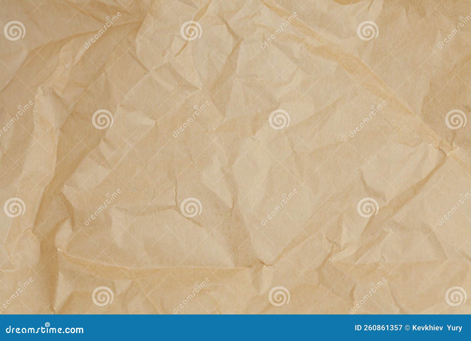 Closeup of Brown Crumpled Baking Paper Texture Background Stock Image ...