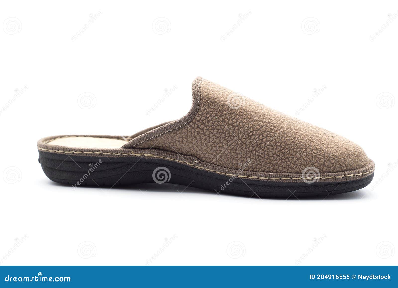 Brown Sleepers for Men on White Background Stock Image - Image of home ...