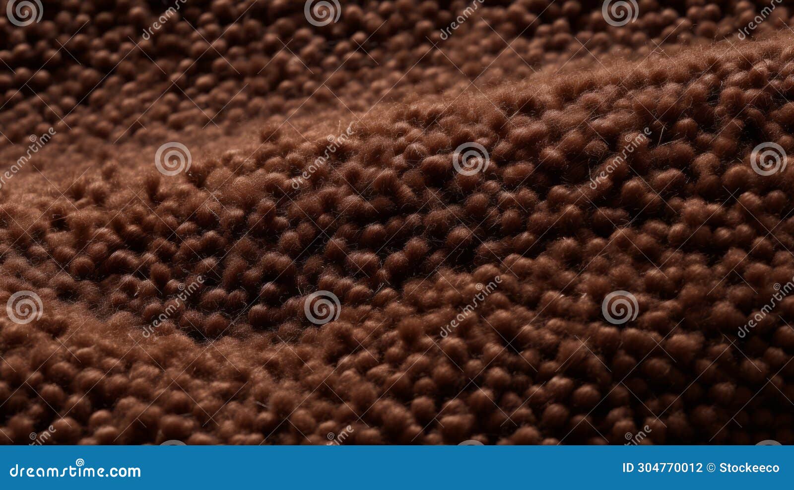 Boucle Medium Brown Fuzzy Sofa Blanket - Pointillist Precision Style ...