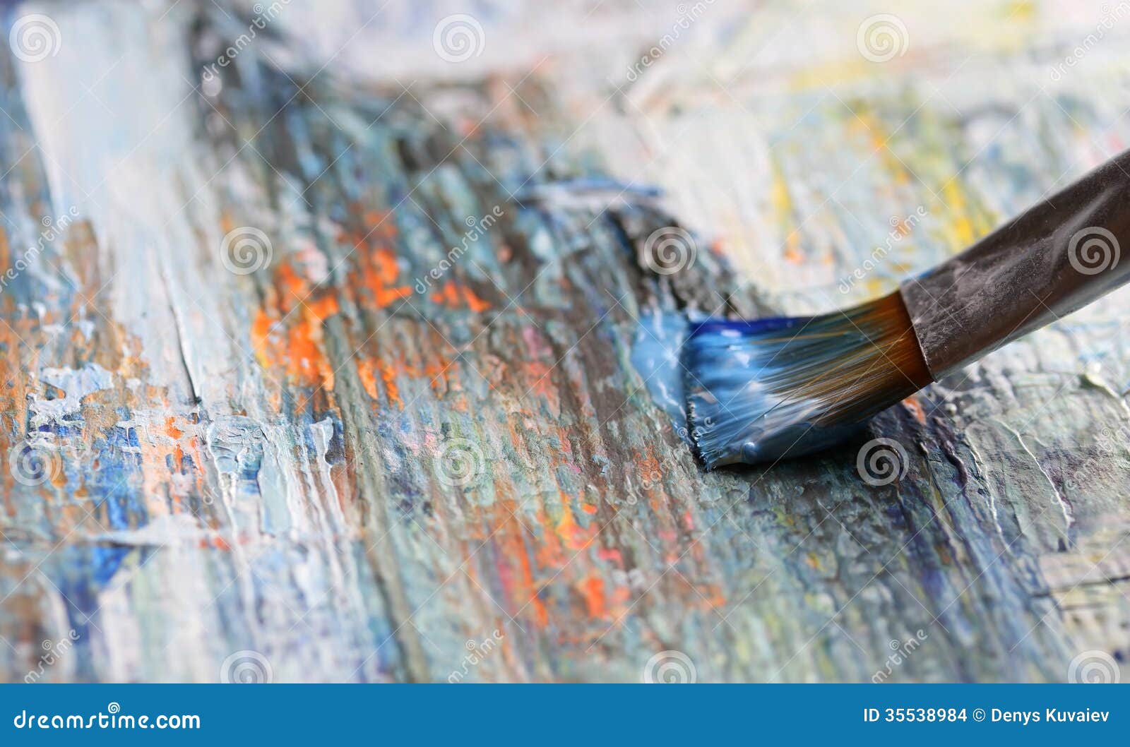 Closeup of brush stock photo. Image of draw, gallery - 35538984