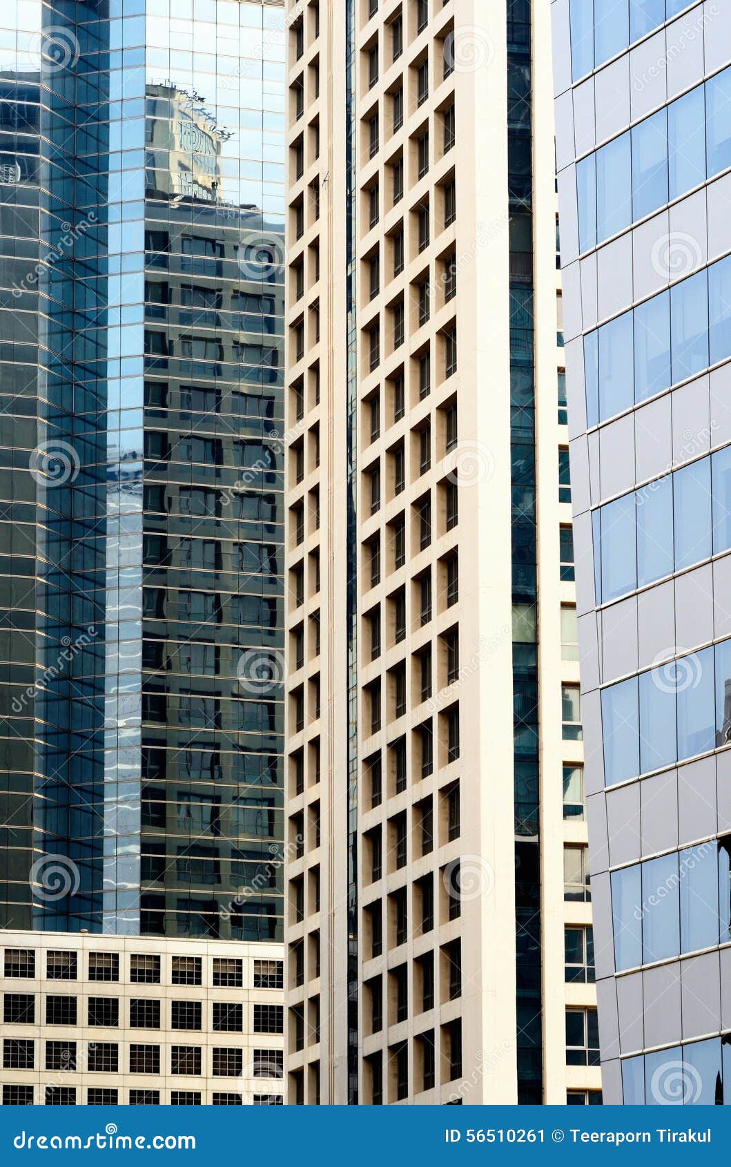 Closeup of Building Exterior Stock Image - Image of blue, light: 56510261