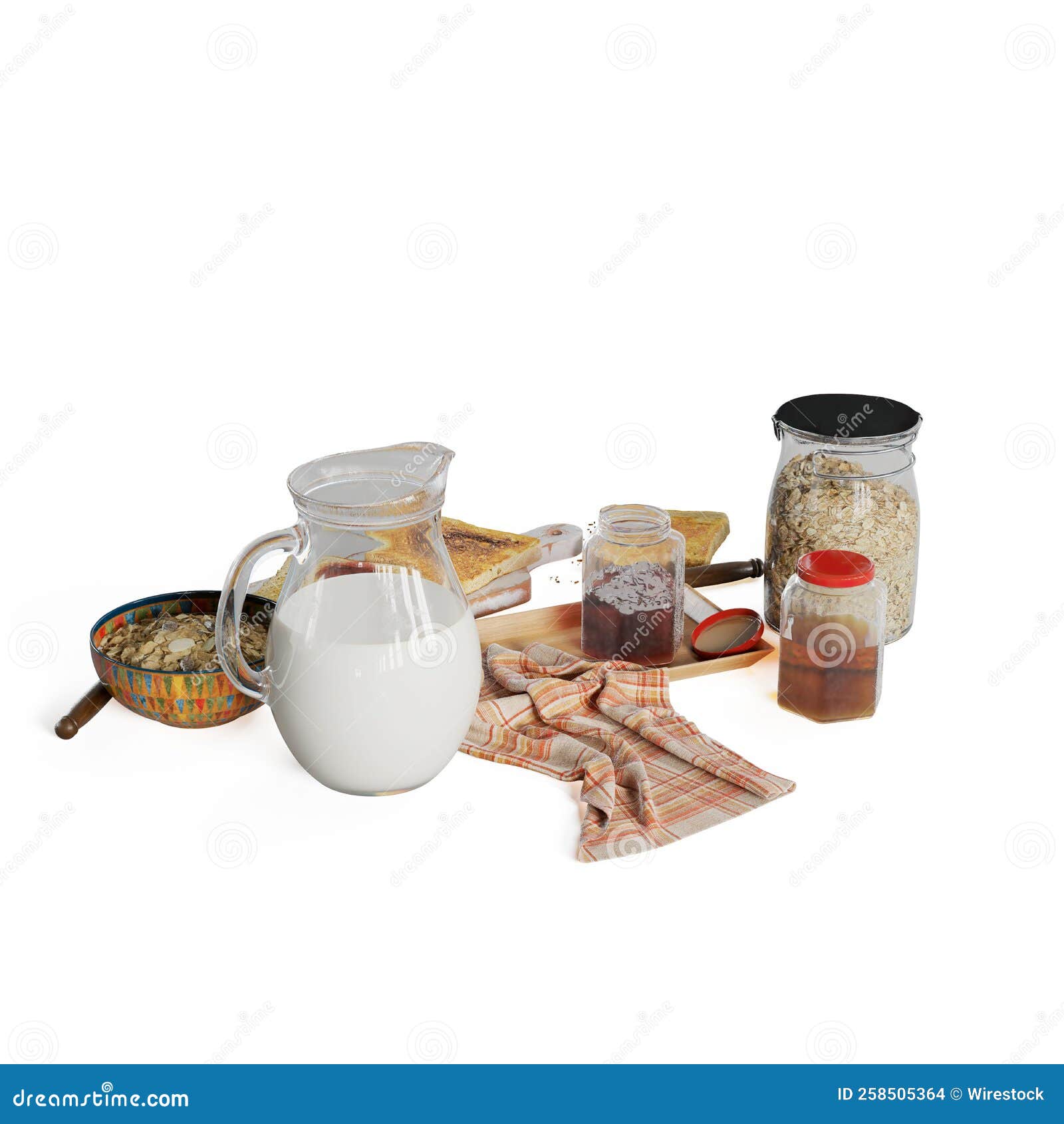 Bunch Of Breakfast Cereals With Chocolate Stock Photo | CartoonDealer ...