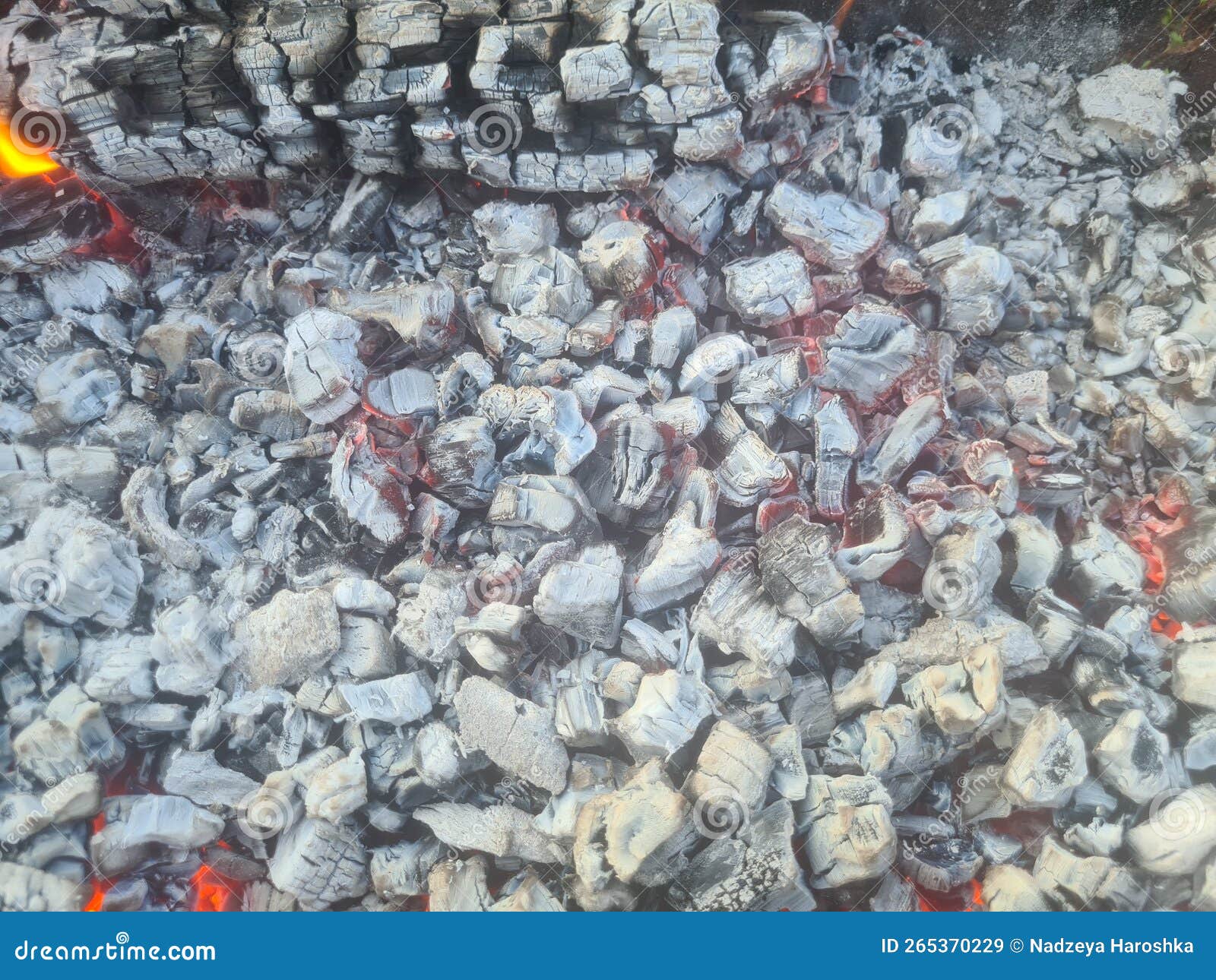 Closeup of Burning Red Coal in Brazier Stock Image - Image of macro ...