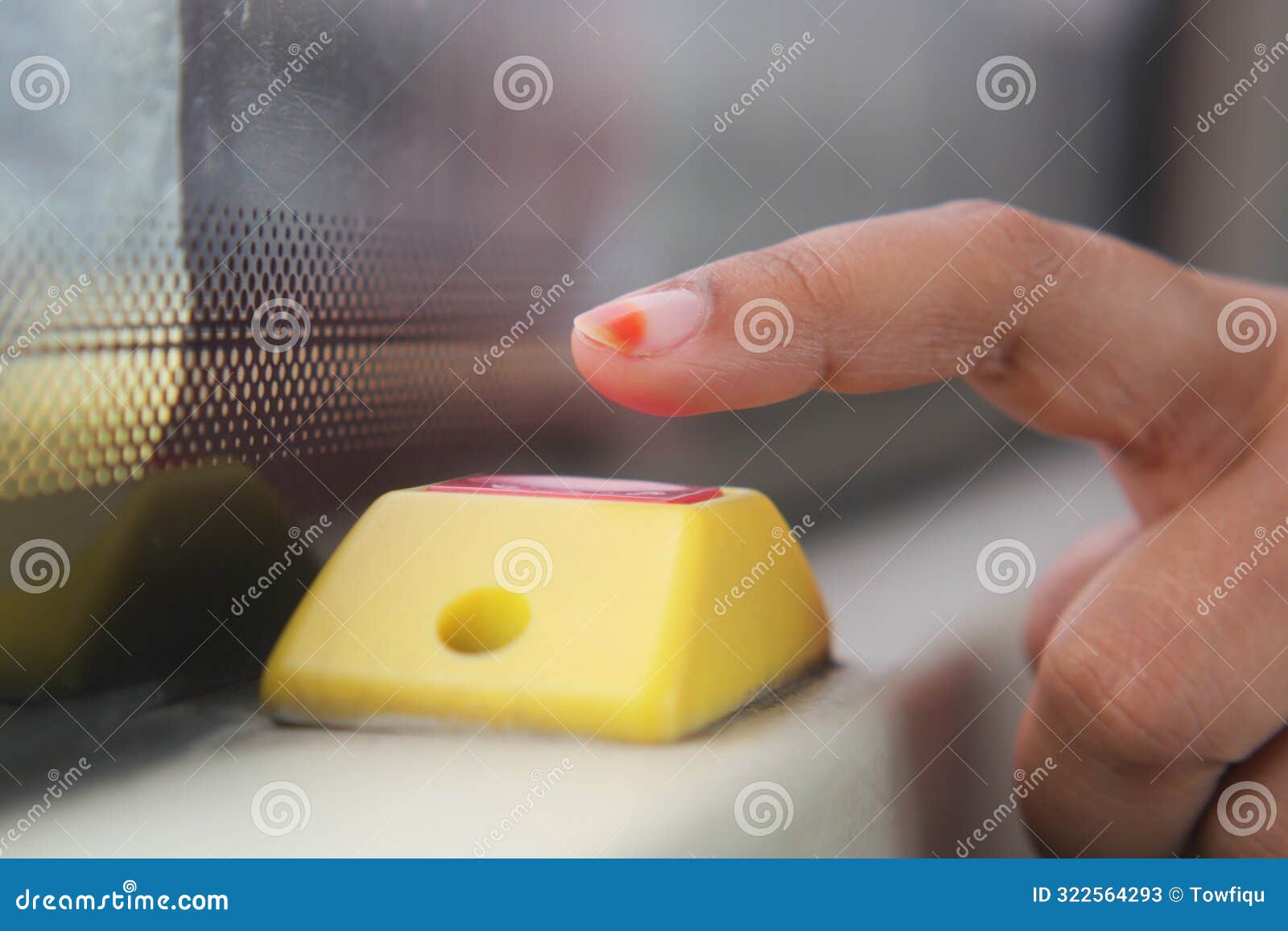 Closeup of Bus Bell Switch for Stop Inside the Public Bus Stock Image ...
