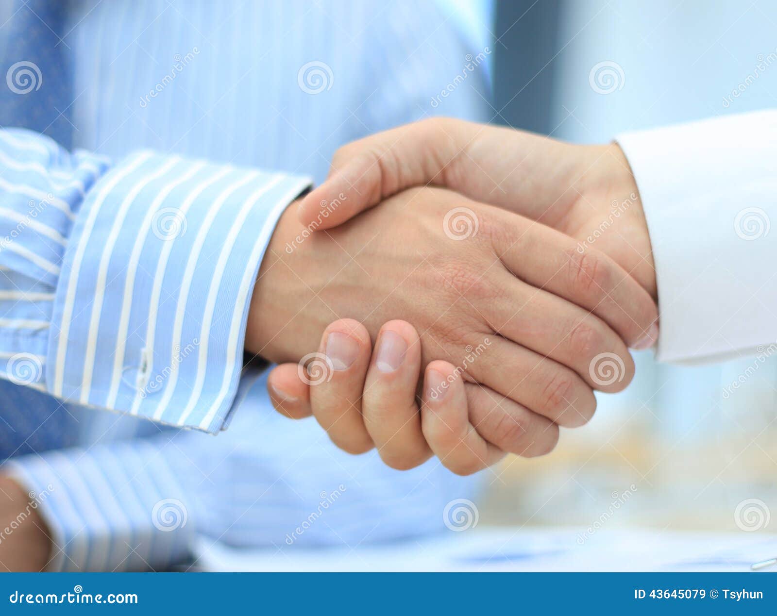 Closeup of a Business Hand Shake Stock Image - Image of greeting, deal ...