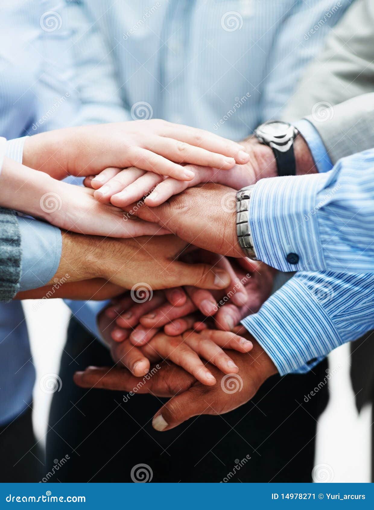 Closeup of a Business People with Hands Together Stock Image - Image of ...