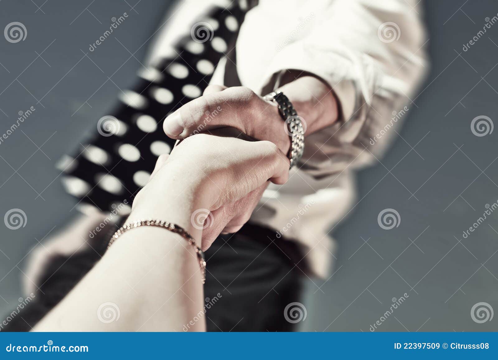 Closeup of Business People Shaking Hands Over Stock Image - Image of ...