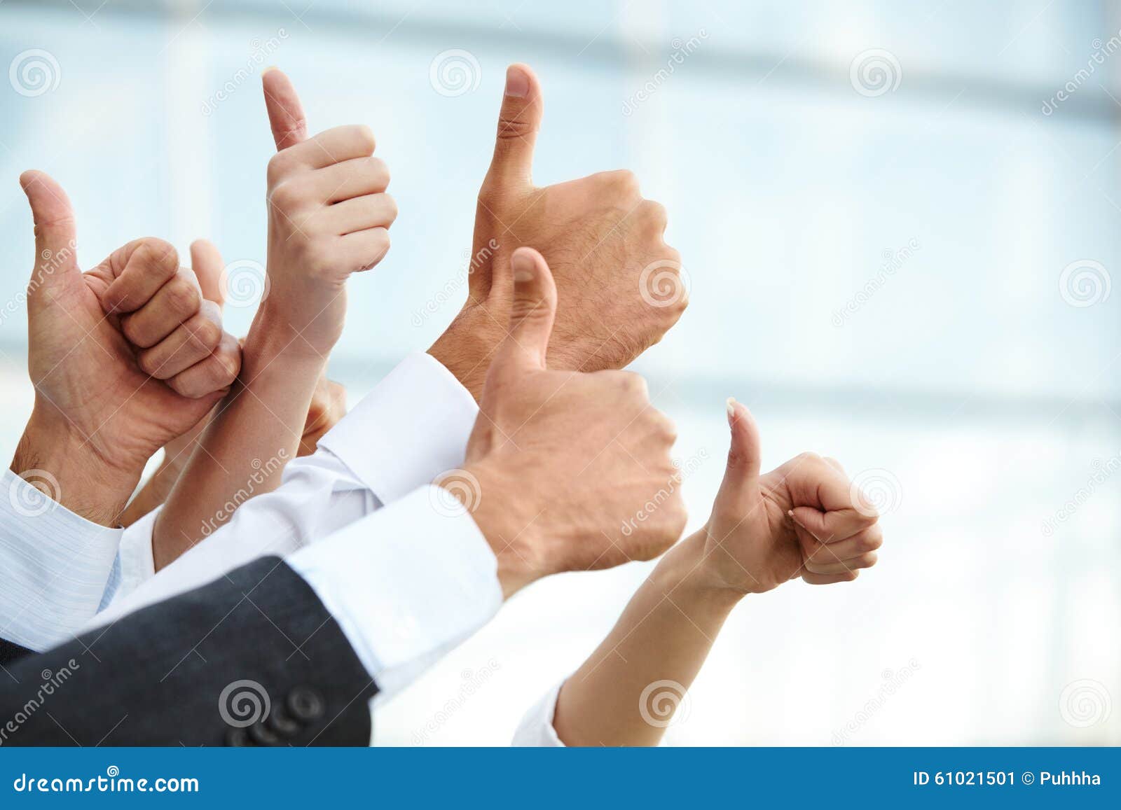 Business Man With Thumbs Up Gesture Presenting Stock Image ...