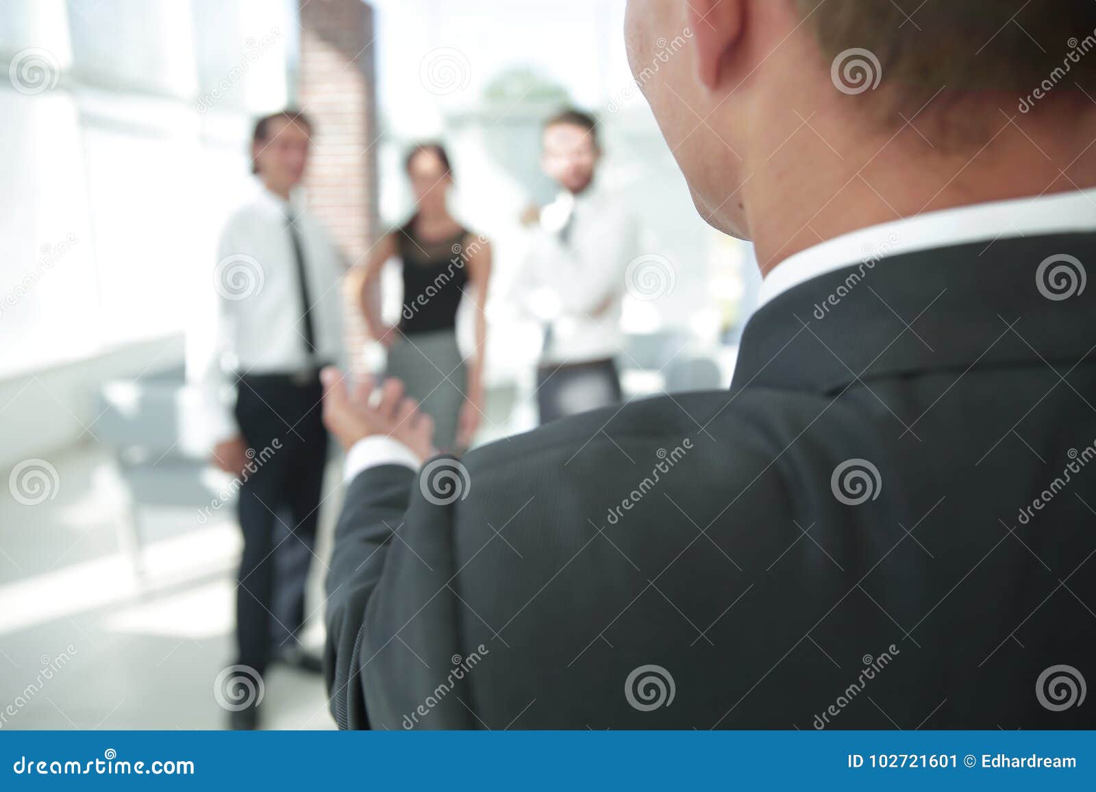 Closeup Businessman Holding Out Hand For A Handshake Stock Image