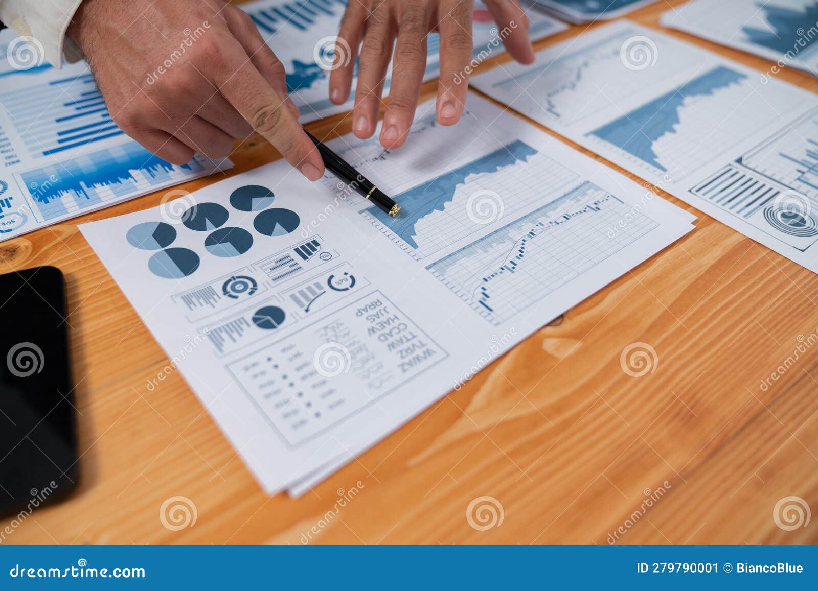 Closeup Busy Analyst Team Discussing Financial Data on Laptop. Fervent ...