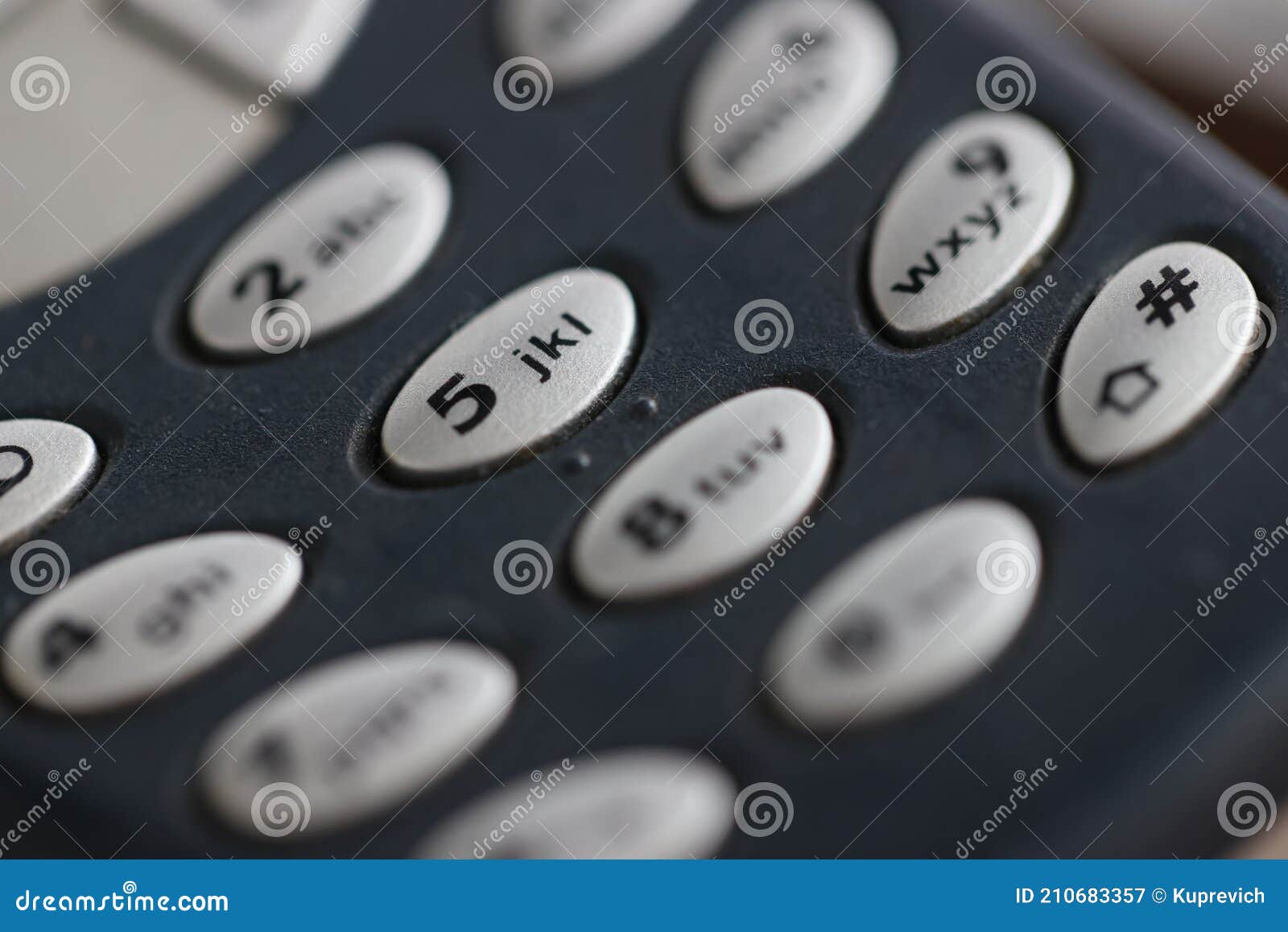 Closeup of Buttons on Mobile Phone Keyboard Stock Image - Image of ...