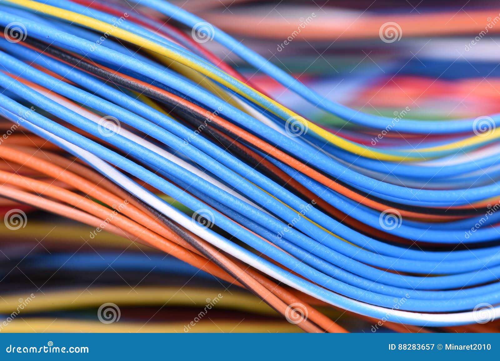 Cable and Wire in Internet Network Systems Stock Image - Image of ...