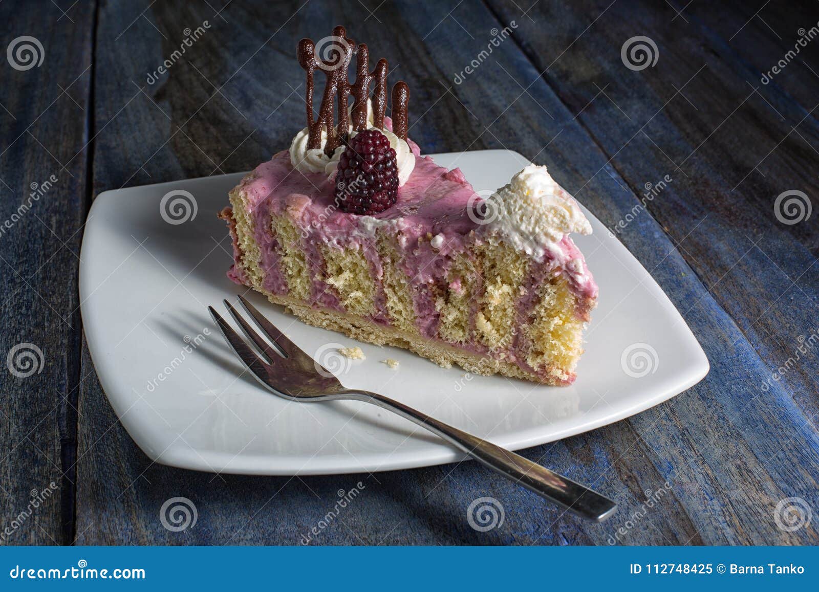 Closeup of cake slice stock image. Image of nutrition - 112748425