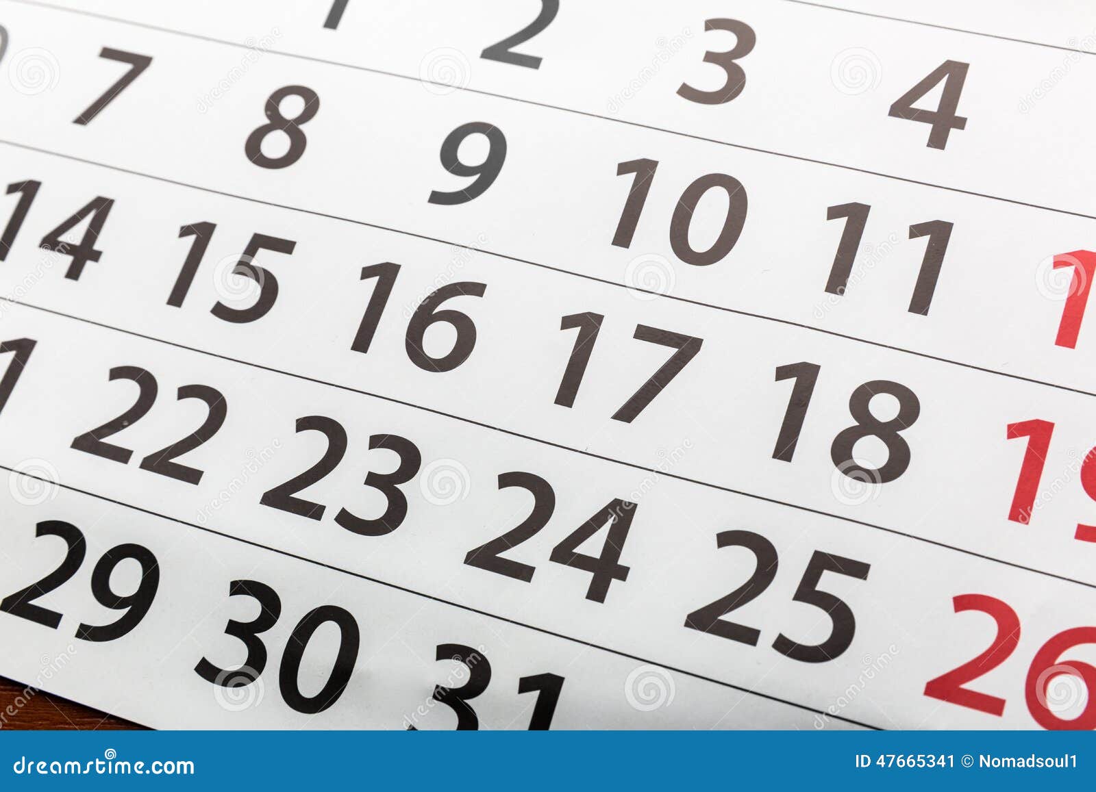 Closeup of calendar stock image. Image of nature, planner - 47665341