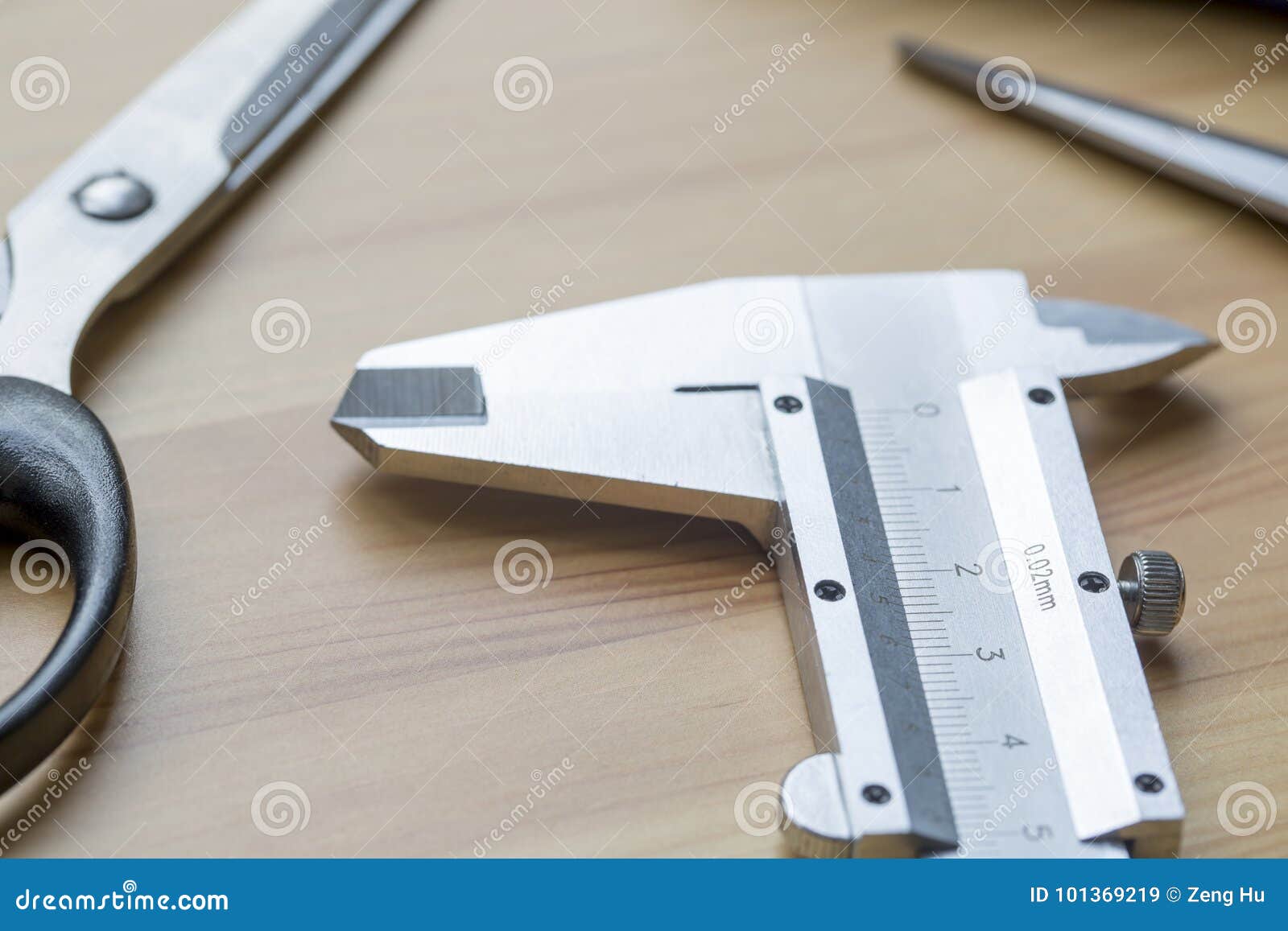 Caliper stock image. Image of instrument, closeup, machinist - 101369219