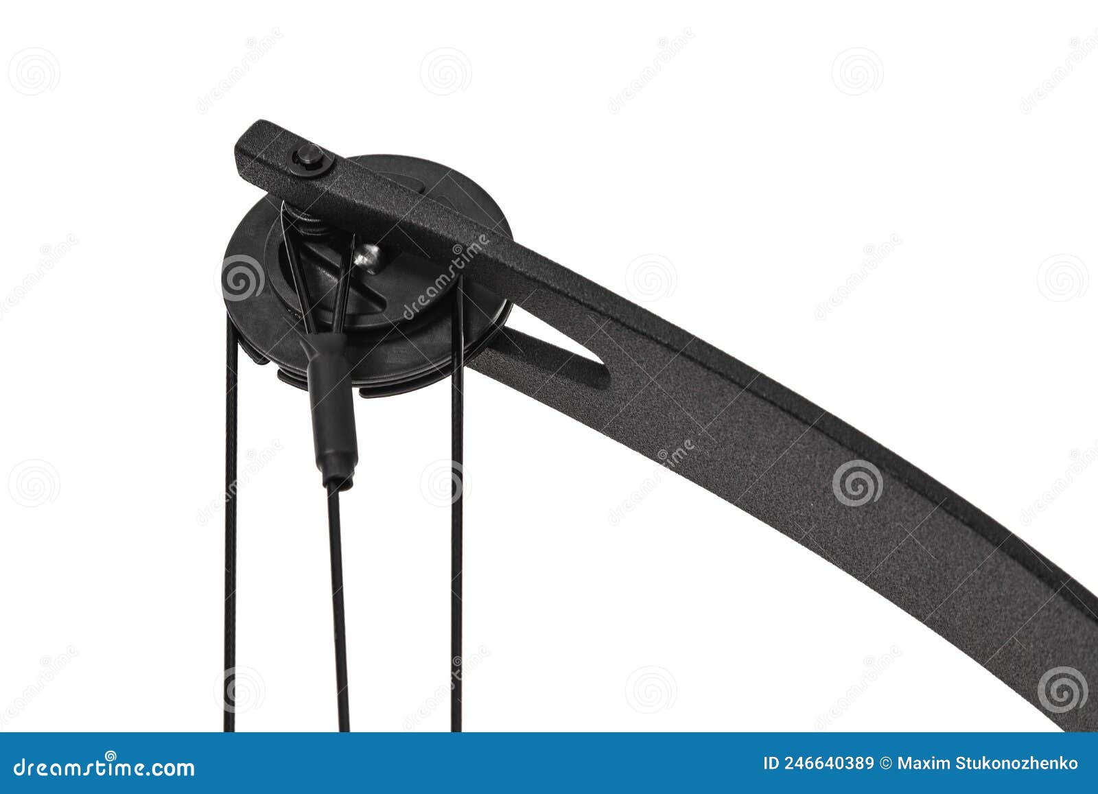 Closeup of the Cam on a Compound Bow. Modern, Compound Hunting Bow and ...
