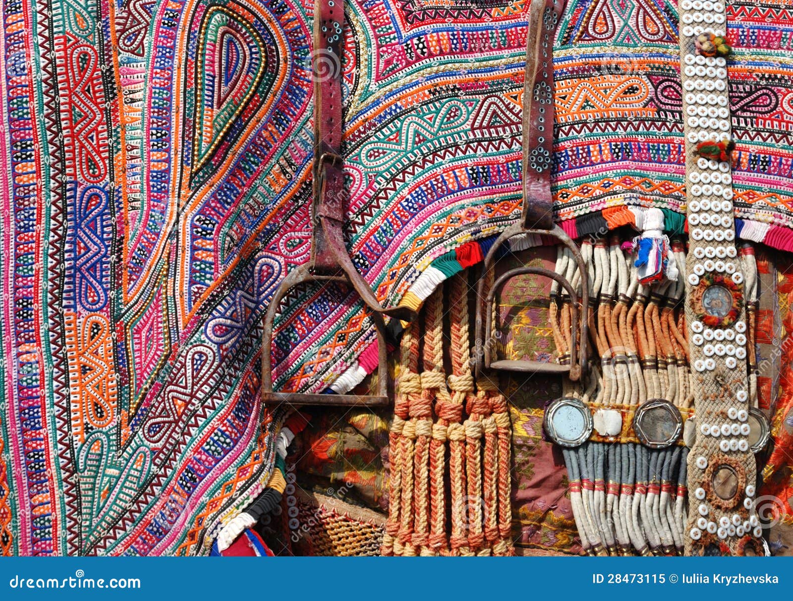 Closeup of Camel Decoration with Stirrups,Thar Desert,Rajasthan,India ...