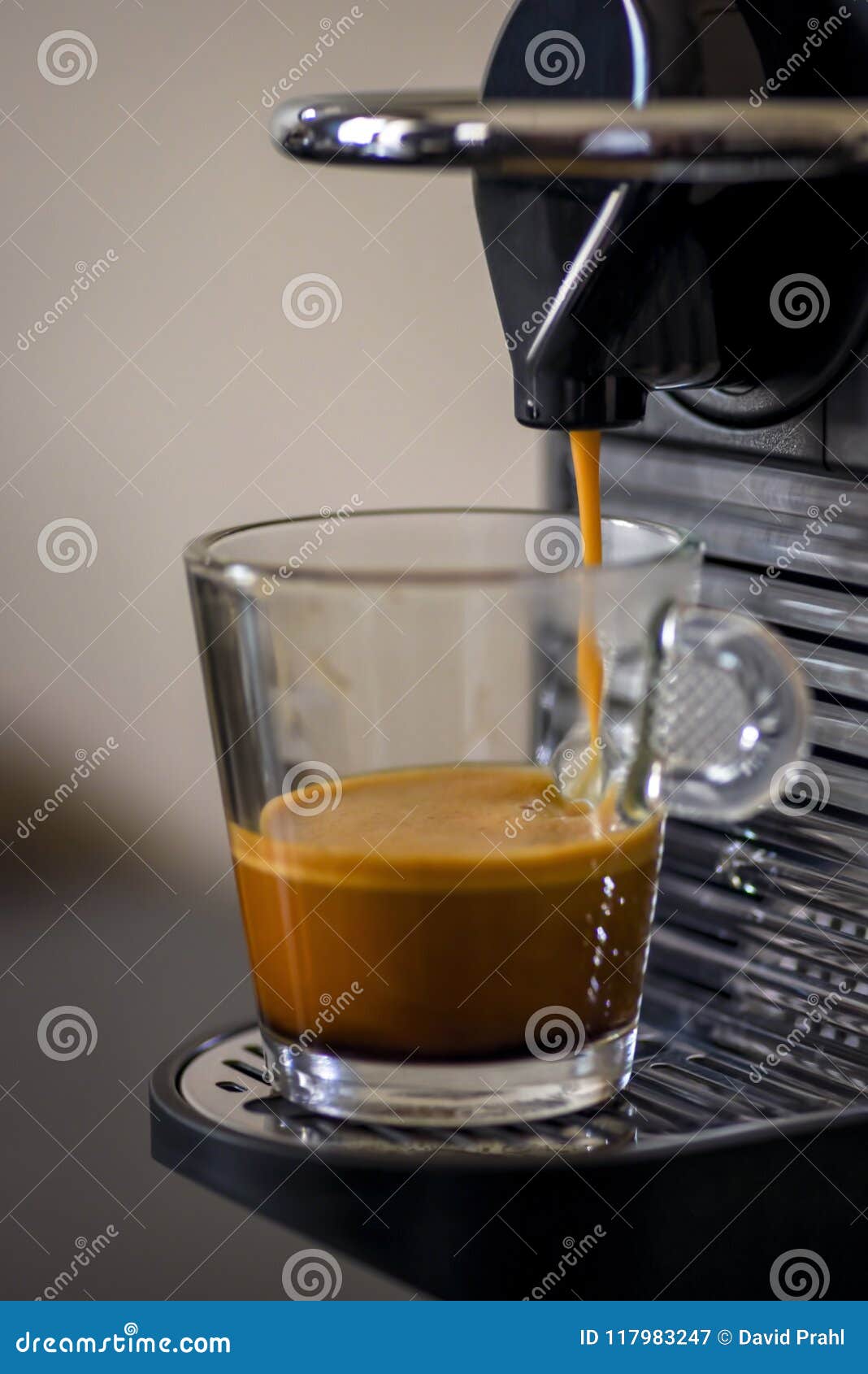 Closeup of Cappuccino Machine Stock Image - Image of fresh, coffee ...