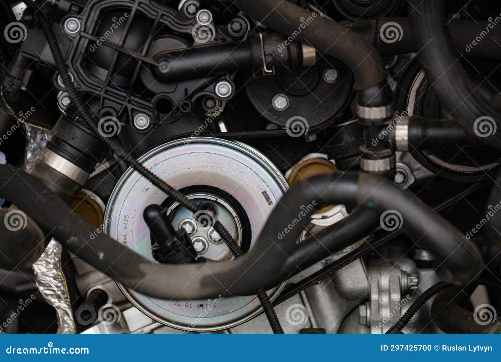 Closeup of Car Engine Background Stock Photo - Image of closeup ...